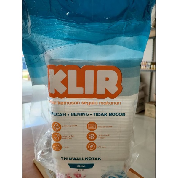 Jual Thinwall KLIR 1000ml | Shopee Indonesia