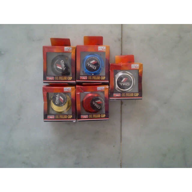 Jual Oil Cap TRD ( Red - Blue - Black - Silver - Gold ) | Shopee Indonesia