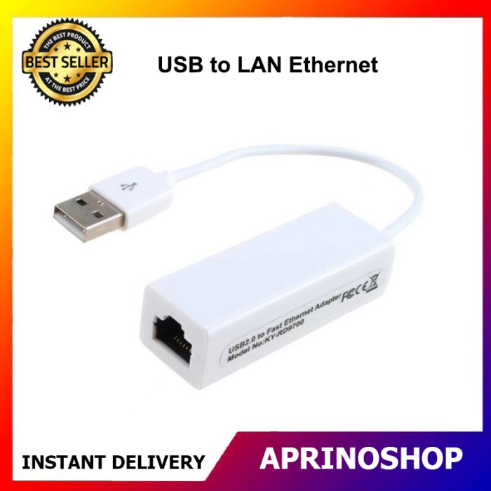Jual Converter USB to LAN Ethernet Adapter RJ45 High Speed | Shopee ...