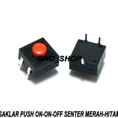 Jual Saklar Push On-On-Off Senter Merah-Hitam | Shopee Indonesia