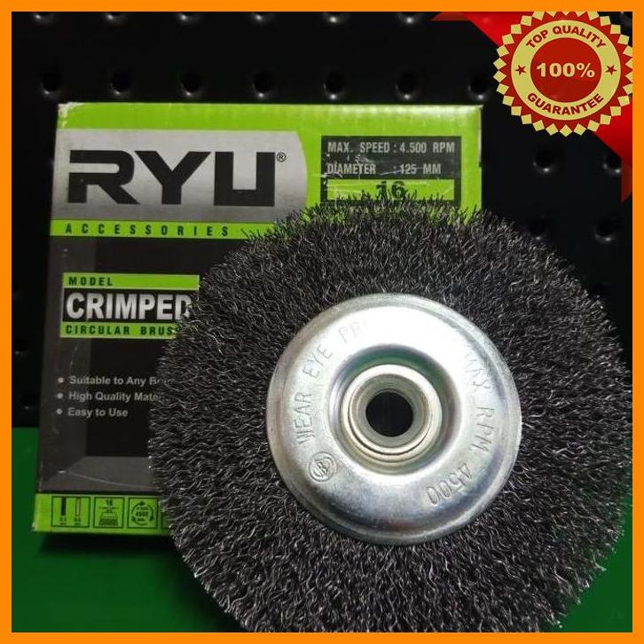 Jual (sara) ryu twist knot crimped 5 inch 125mm 0.3mm / sikat piring 5 ...