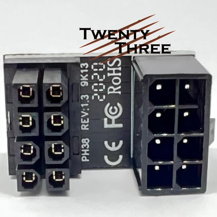 Jual Adapter 8 Pin Pcie Vga 180 Degree Elbow Siku Adaptor Socket Gpu ...