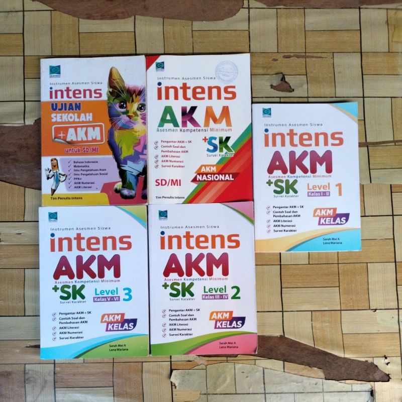 Jual ORIGINAL BUKU SOAL INTENS UJIAN SEKOLAH +AKM , INTENS AKM +SK SD ...