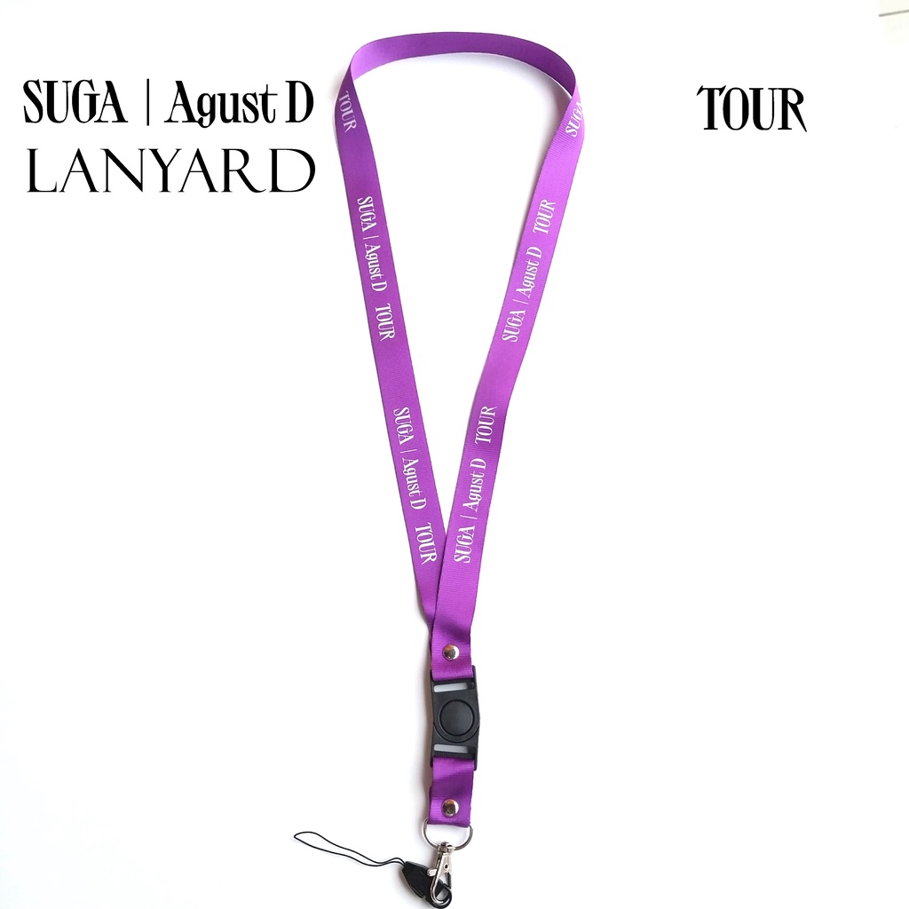 Jual LANYARD SUGA AGUST D TOUR TALI ID CARD STAP BTS | Shopee Indonesia