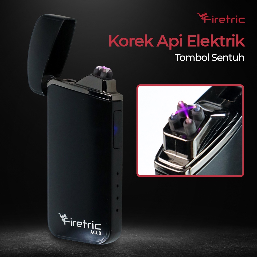 Jual Firetric DAROBTL Korek Api Elektrik Pulse Plasma Touch Sensor ...