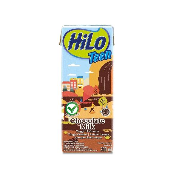 Jual HI LO TEEN SUSU READY TO DRINK COKLAT 200 ML | Shopee Indonesia