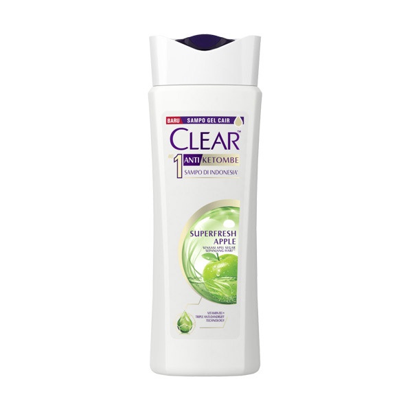 Jual CLEAR SHAMPO ANTI DANDRUFF SUPERFRESH APPLE 160 ML | Shopee Indonesia