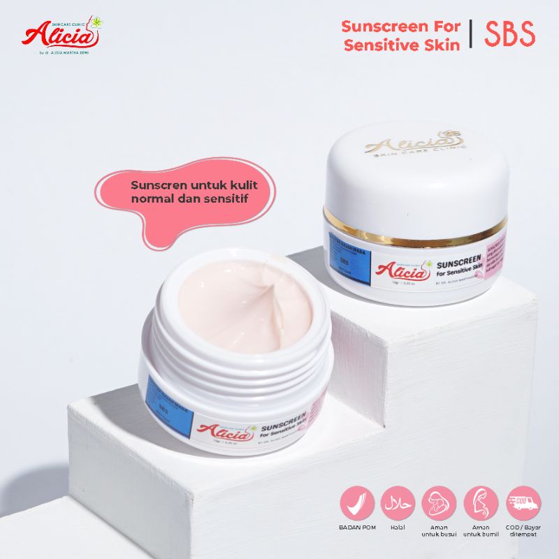 Jual SUNSCREEN FOR SENSITIVE SKIN | SBS | ALICIA SKINCARE | AMAN BUMIL ...