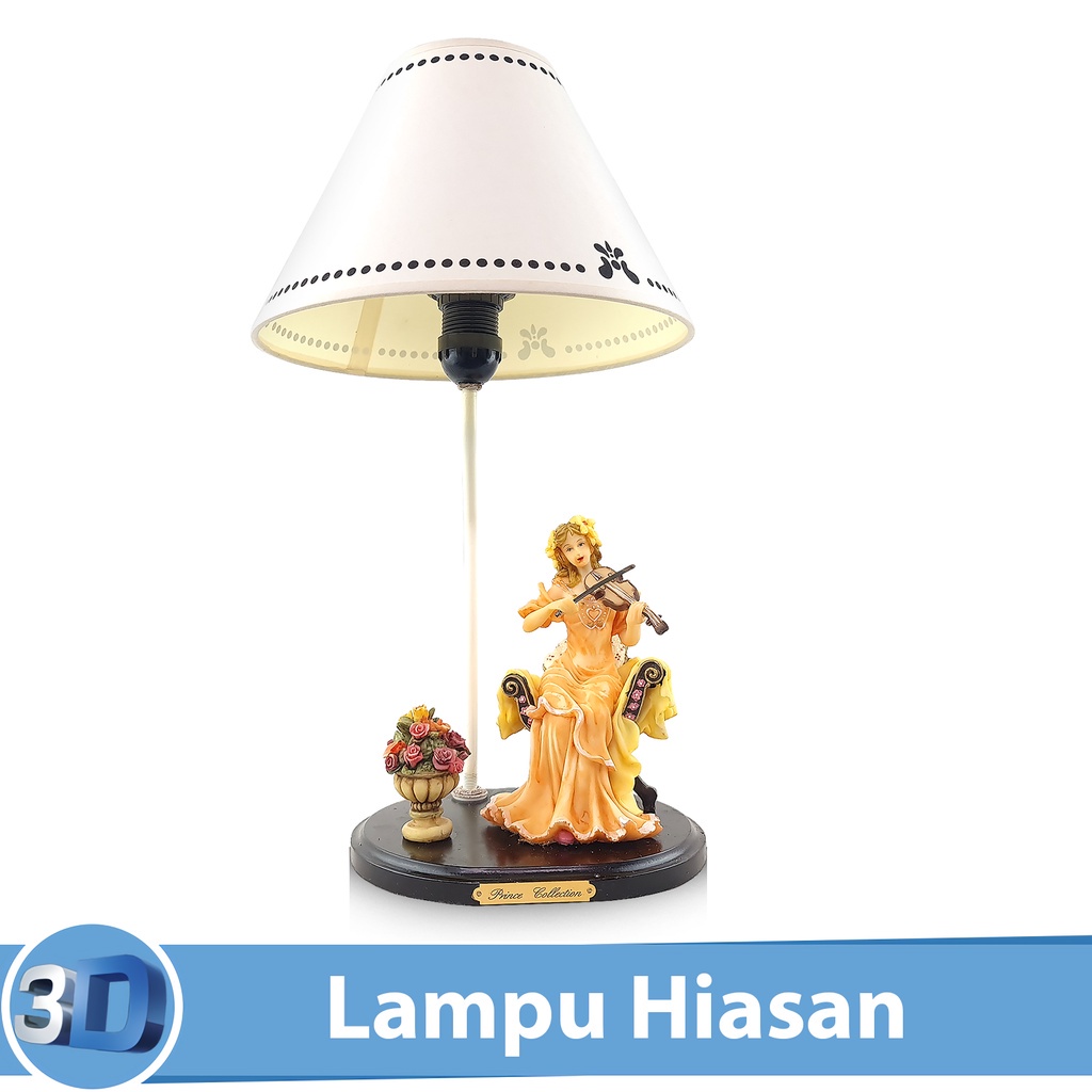 Jual Good Spot Patung Lampu Hiasan Polystone Wanita Dan Biola Statue ...