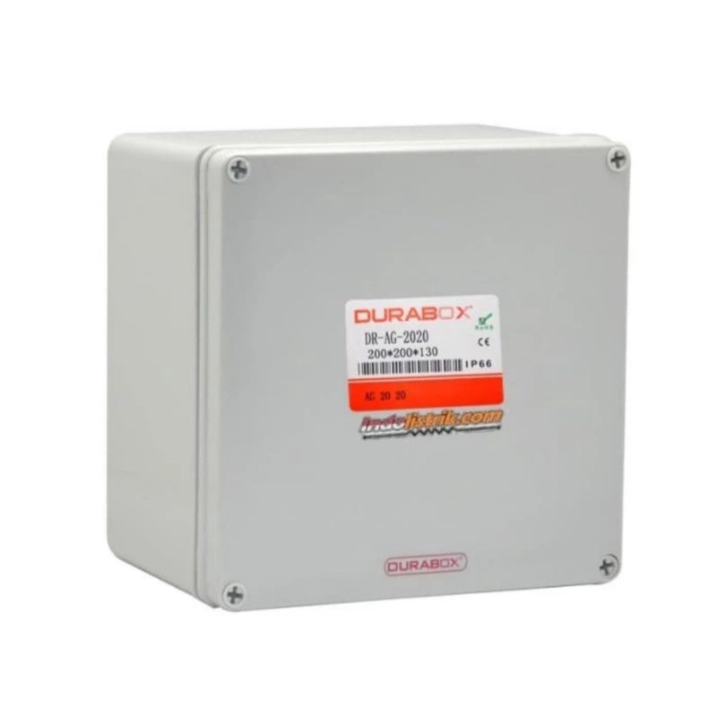 Jual Box Panel Plastik 200x200 x 130 mm Durabox Junction | Shopee Indonesia