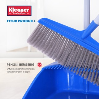 Jual Kleaner Sapu Lantai dan Pengki Sisir 1 Set Lengkap Dengan Handle ...