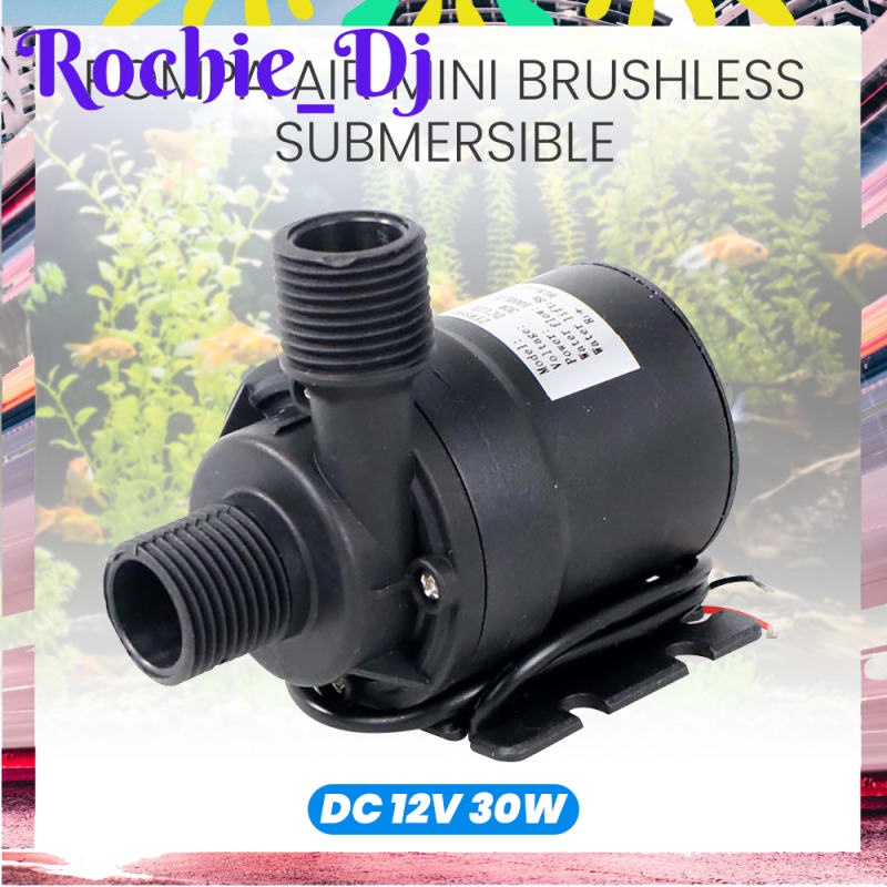 Jual POMPA AIR MINI BRUSHLESS SUBMERSIBLE AQUARIUM DC 12V 30W - ZYW890 ...