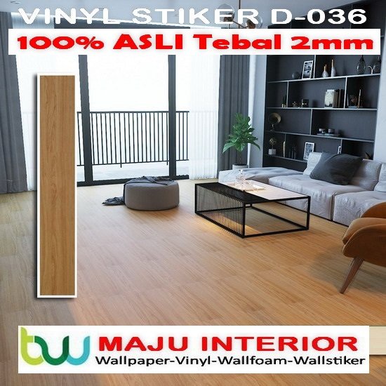 Jual Lantai Vinyl Motif Kayu Tebal 2Mm Sudah Ada Lem Perekat Vynil Stiker | Shopee Indonesia