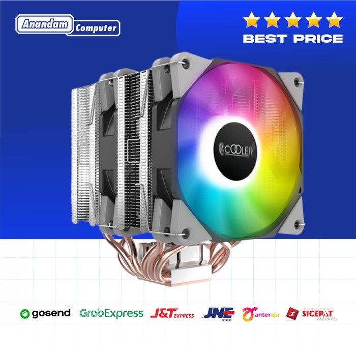 Jual PCCOOLER GI-S7 Dual Tower CPU PC Cooler HSF Heatsink | Shopee ...