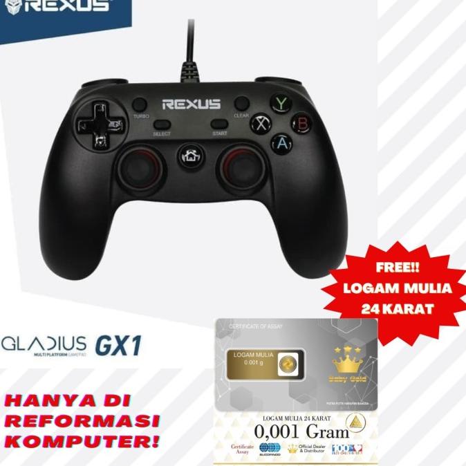 Jual Rexus Gladius GX1 Pro Stick Gaming Gamepad Controler USB PC ...