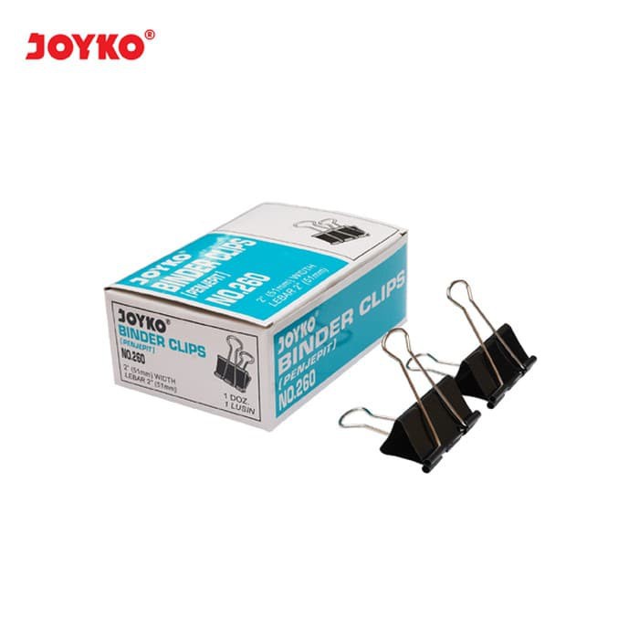 Jual Binder Clip Joyko 260 Klip Penjepit Kertas - 1 BOX 12 PCS Jepit ...
