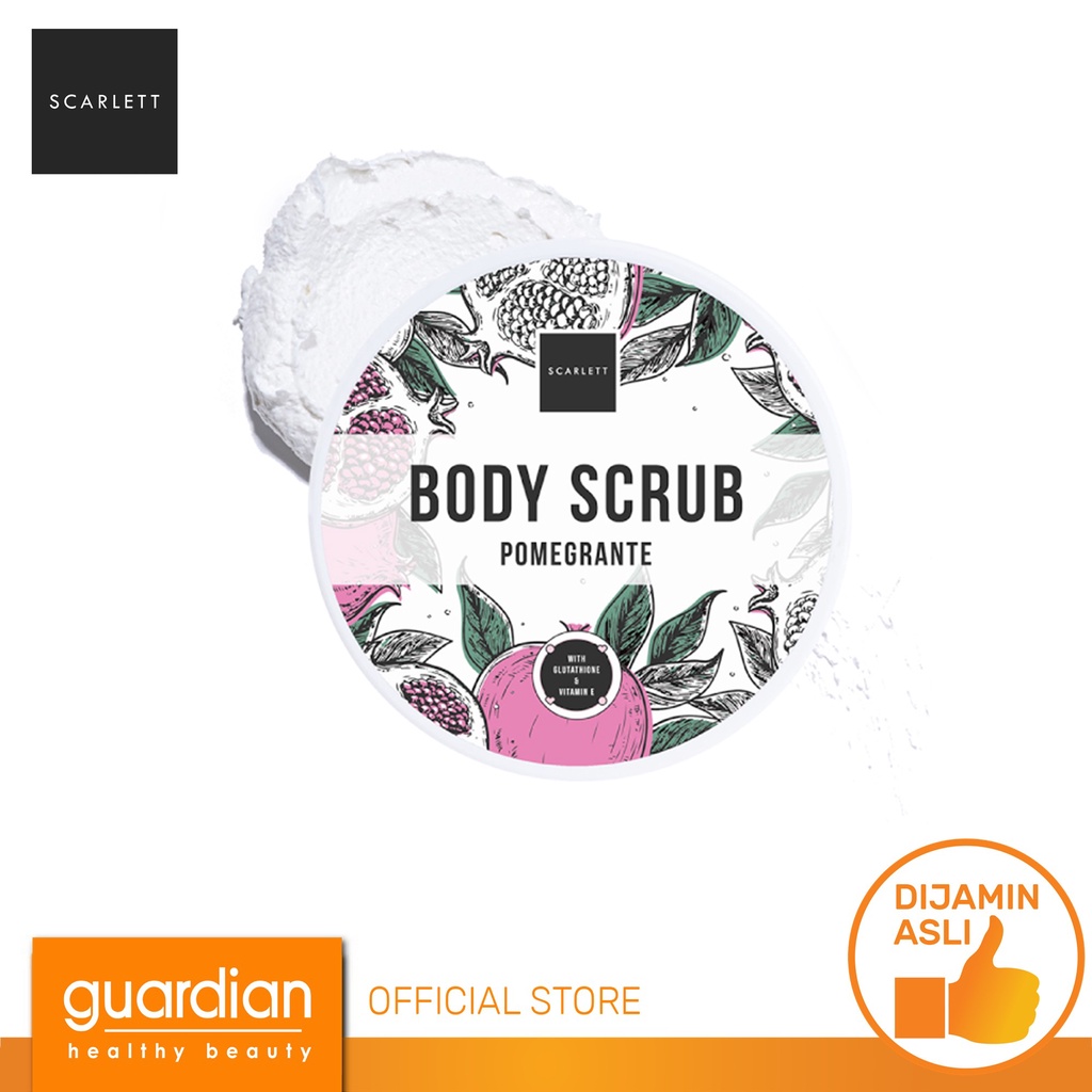 Jual SCARLETT Whitening Body Scrub Pomegranate 250Ml | Shopee Indonesia