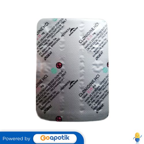 Jual CLONIDINE KIMIA FARMA 0.15 MG STRIP 10 TABLET | Shopee Indonesia