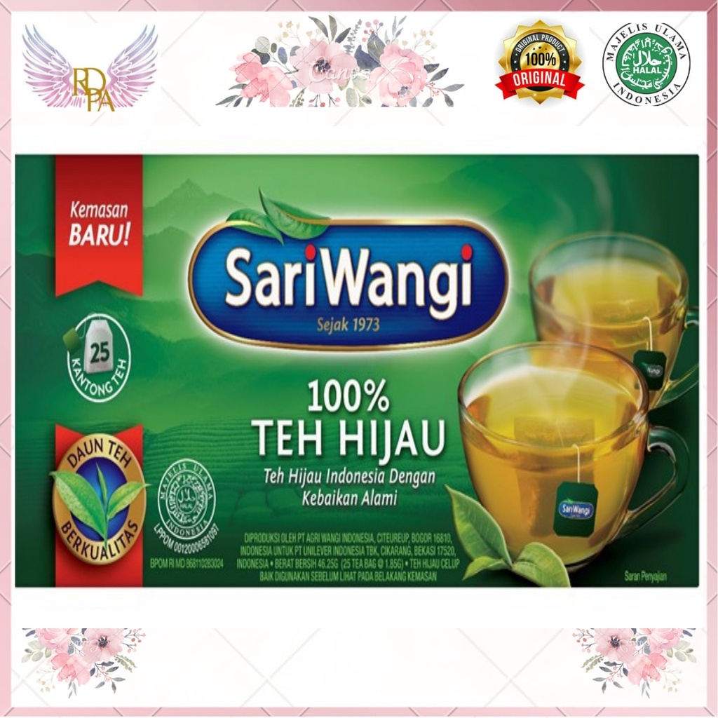 Jual Teh Sariwangi Green Tea. Teh Sariwangi Teh Hijau Celup isi 25. Teh ...