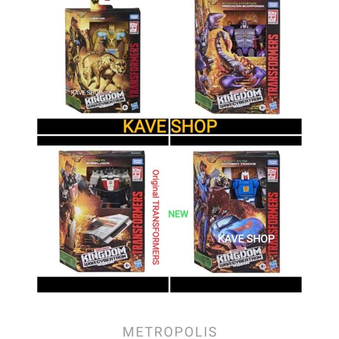 Jual TRANSFORMERS KINGDOM : Cheetor-Autobot-Wheeljack-Predacon - HASBRO ...