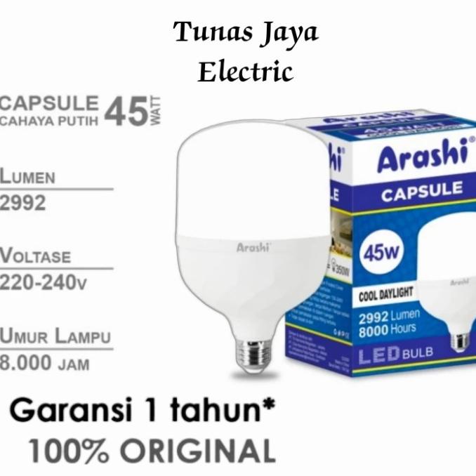 Jual ARASHI Lampu LED Capsule 45 Watt CDL (GARANSI 1 Tahun) | Shopee Indonesia