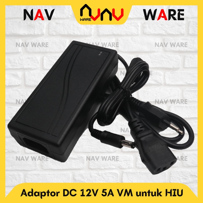 Jual Adaptor DC 12V 5A 60 Watt Adapter Power Supply Pompa Air CCTV DVR ...