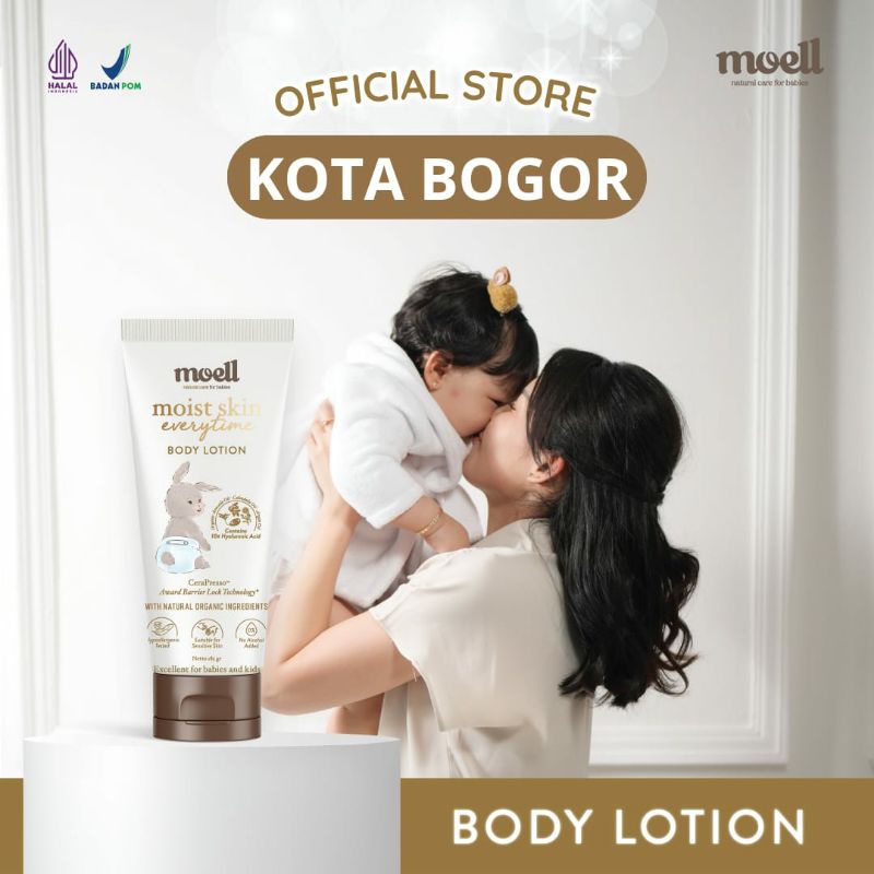 Jual Moell Moist Skin Everytime Body Lotion Baby Organic | Shopee Indonesia