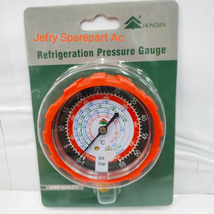Jual PRESURE GAUGE MANIFOLD AC MANOMETER 800PSI LOW BIRU HONGSEN MULTI ...