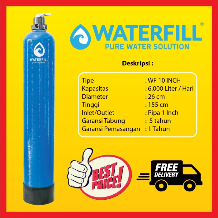 Jual Terlaris Filter Air Sumur - Air Tanah Berbau / Keruh / Zat Besi Waterfill 10" | Shopee ...