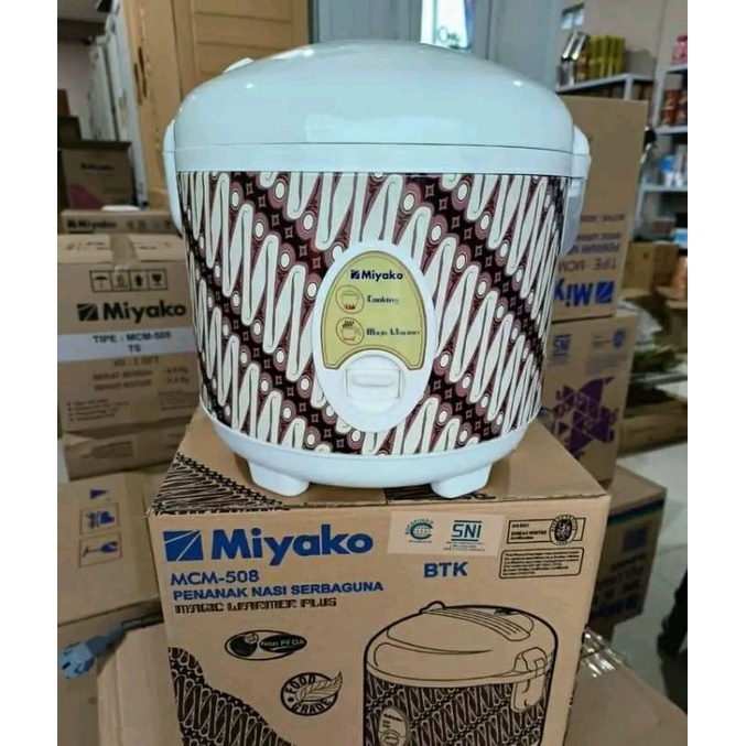 Jual magicom miyako mcm 508 1.8 liter batik penanak nasi magicom rice ...