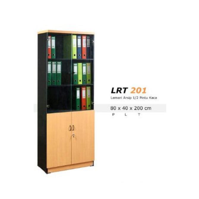 Jual Lemari Arsip Rak Arsip Kantor Office File Buku LRP 201 Pintu Kaca ...