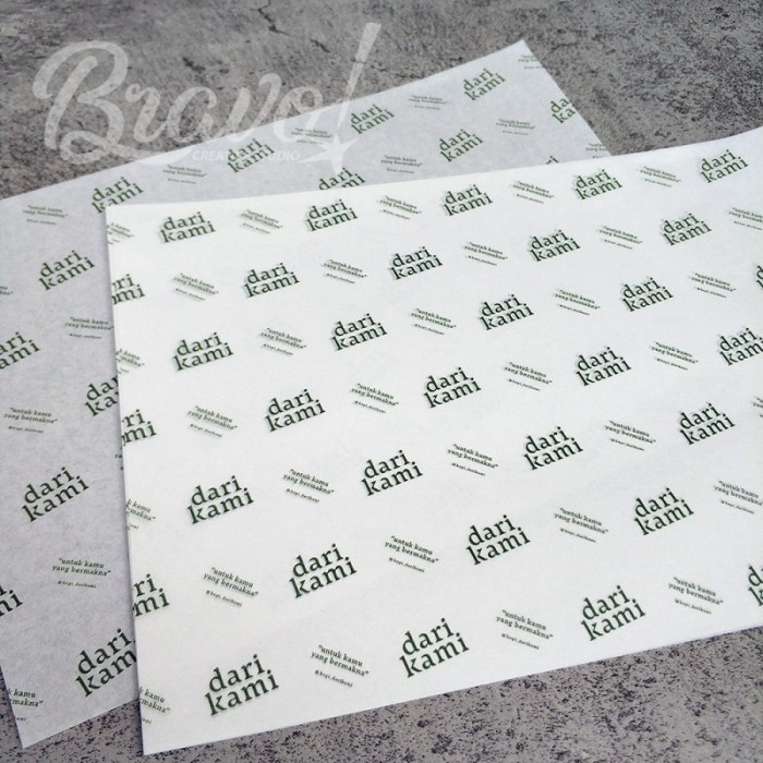 Jual Bakingpaper Layout Fee Untuk Custom Kertas Mg Laminasi / Kertas ...