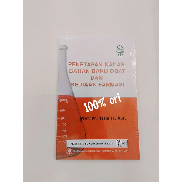 Jual Must Have!! Penetapan Kadar Bahan Baku Obat Dan Sediaan Farmasi Terbaru | Shopee Indonesia