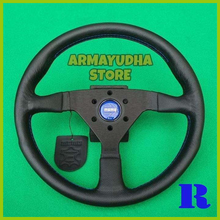 Jual STIR RACING MOMO MONTECARLO BLUE BIRU STEERING WHEEL [ARM ...