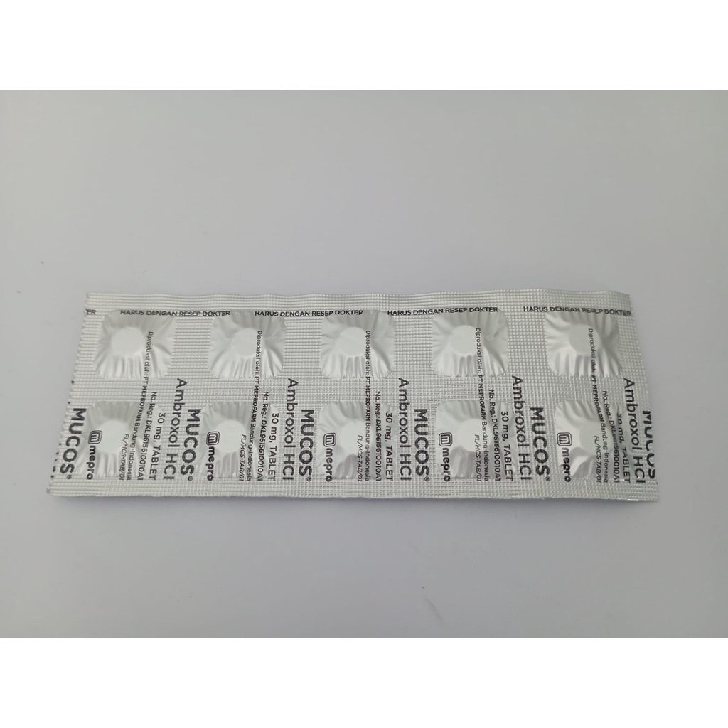 Jual MUCOS 30MG 1 STRIP 10 TABLET/ AMBROXOL/ PENGENCER DAHAK | Shopee ...