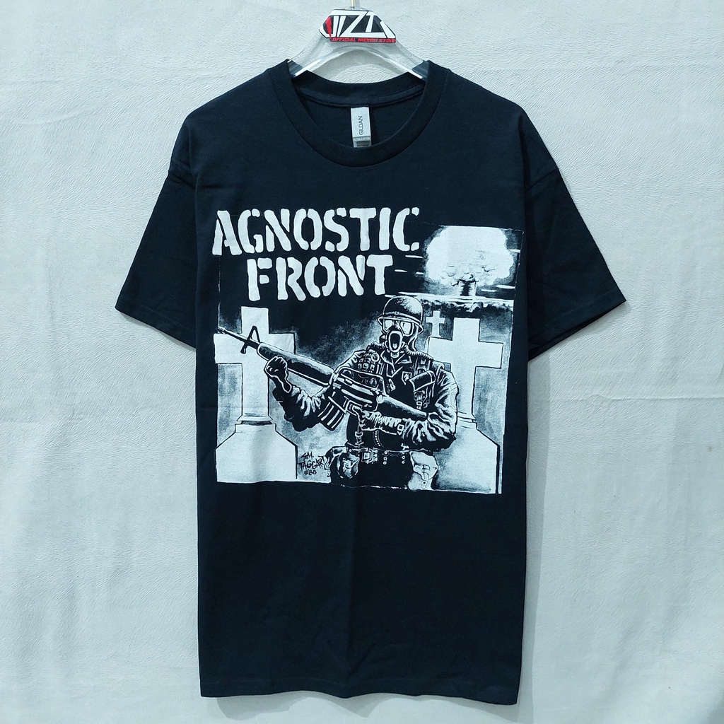 Jual T Shirt Band Official AGNOSTIC FRONT - GAS MASK Original | Shopee ...