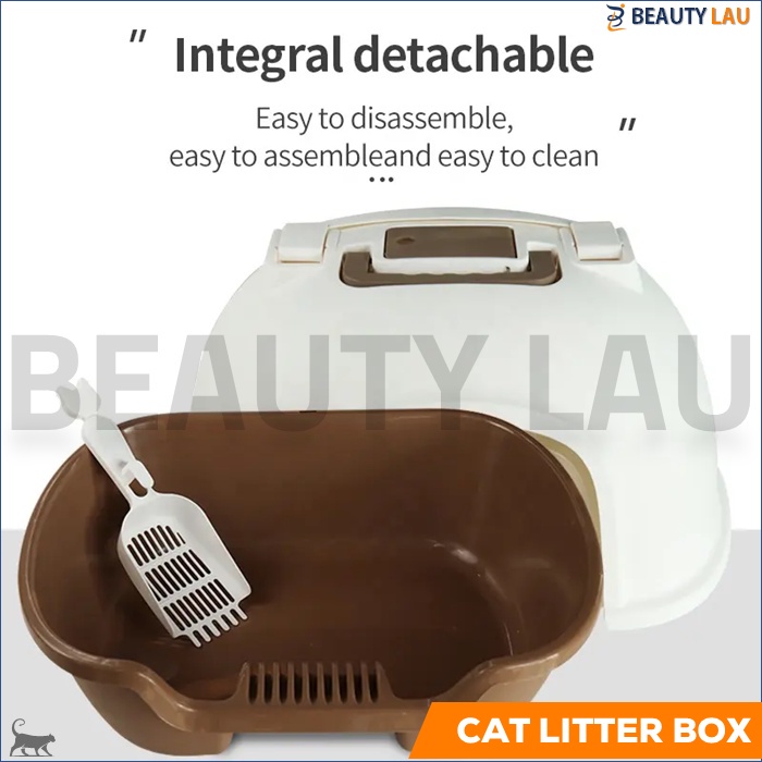 Jual Cat Litter Box Kucing Tertutup Jumbo Tempat Pup Kotoran Poop ...