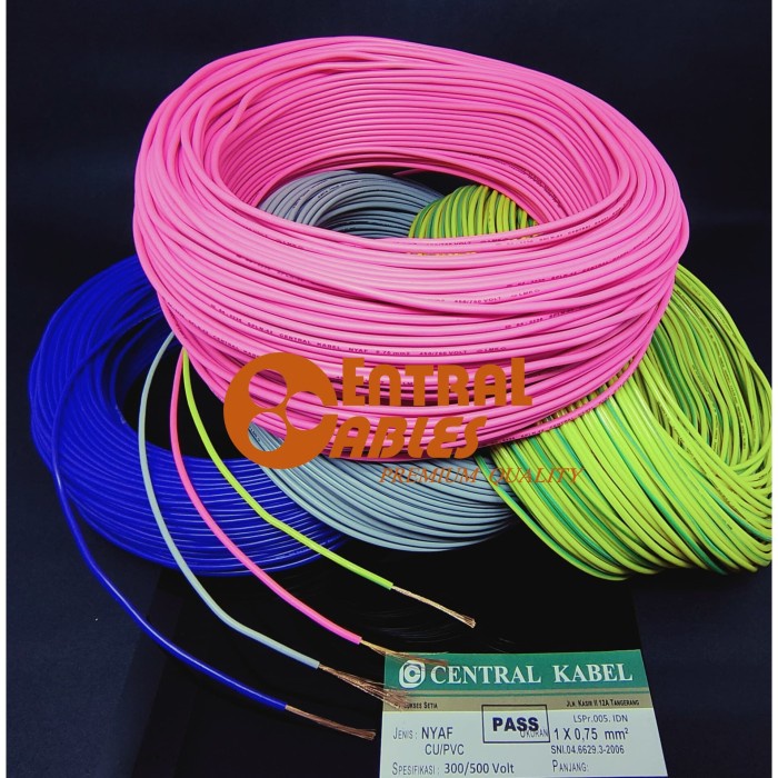 Jual CENTRAL KABEL NYAF 0.75 AF 0.75 AF 0,75 NYAF 1X0.75 NYAF 1X0,75 50M | Shopee Indonesia