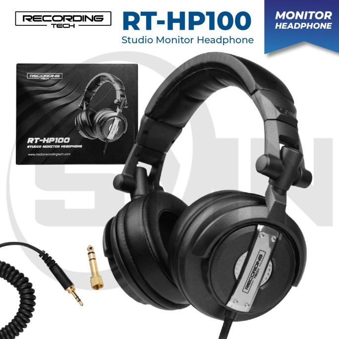 Jual Headphone Recording Tech RT-HP100 Studio Monitor Flat Headphones ...