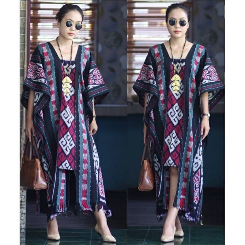 Jual DRESS TENUN JEPARA MOTIF LOMBOK NTT | Shopee Indonesia