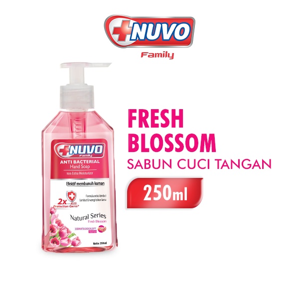 Jual Nuvo Sabun Cuci Tangan Merah Total Protect Botol 250 ml | Shopee ...