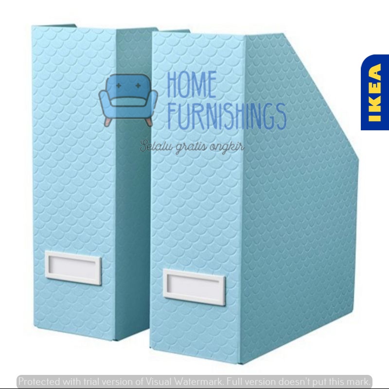 Jual JastipBox File Kantor Majalah Buku 2Pc Biru Muda | Shopee Indonesia