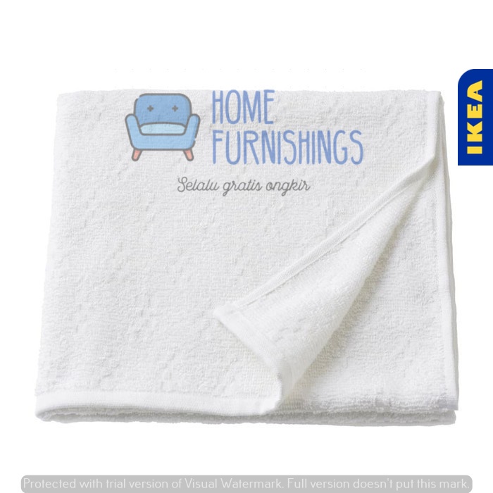 Jual Handuk Mandi Putih Polos terry tipis 55X120Cm Narsen soft bath ...