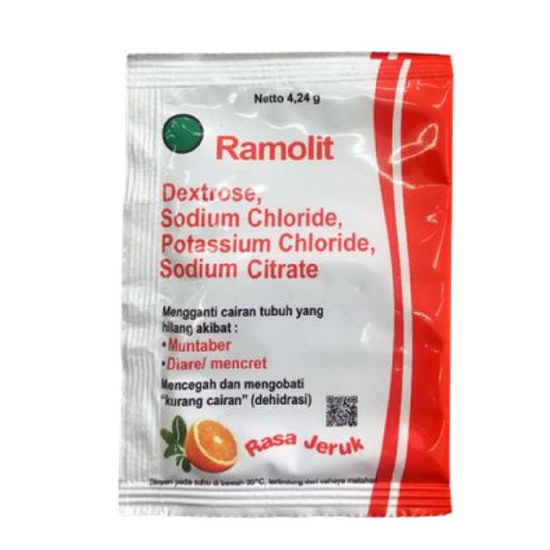 Jual Ramolit Pengganti Cairan Tubuh Rasa Jeruk 1 Sachet @4,24gr ...