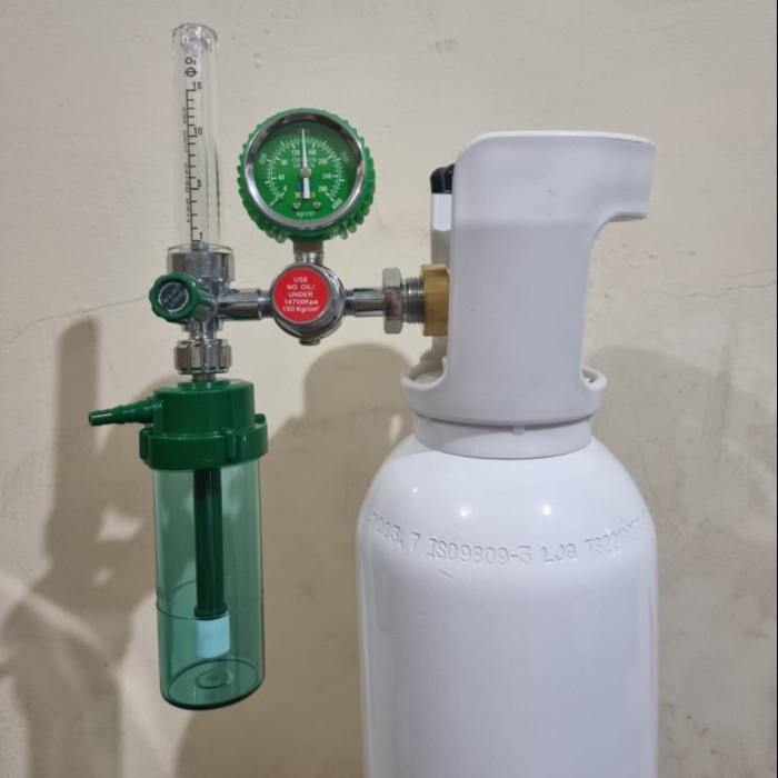 Jual Tabung Oksigen 1 M3 Set BRIKUT ( ISI O2 + Regulator + Troli ...