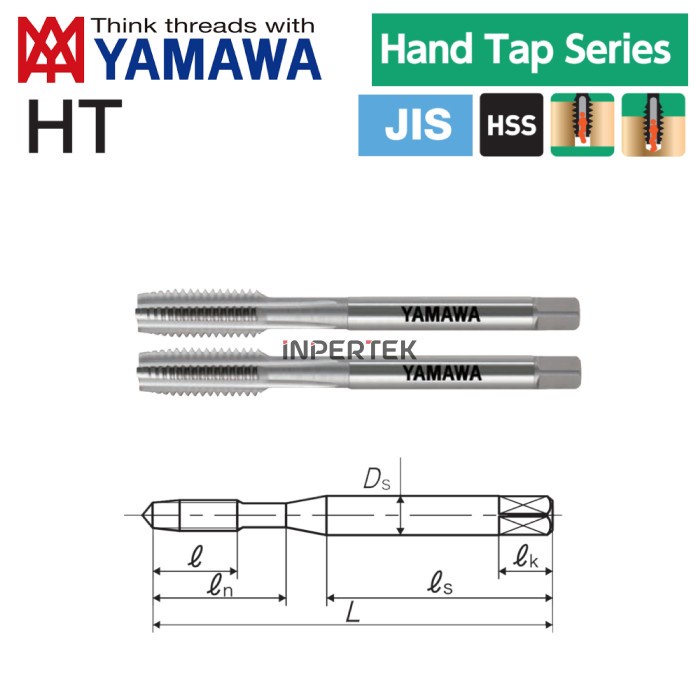 Jual Hand Tap M10 PO YAMAWA Handtap Tangan M 10 SET 2 Lurus HSS Thread | Shopee Indonesia