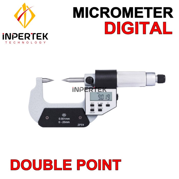 Jual Micrometer 0-25 mm Micro Meter Double Point Digital Alat Ukur ...