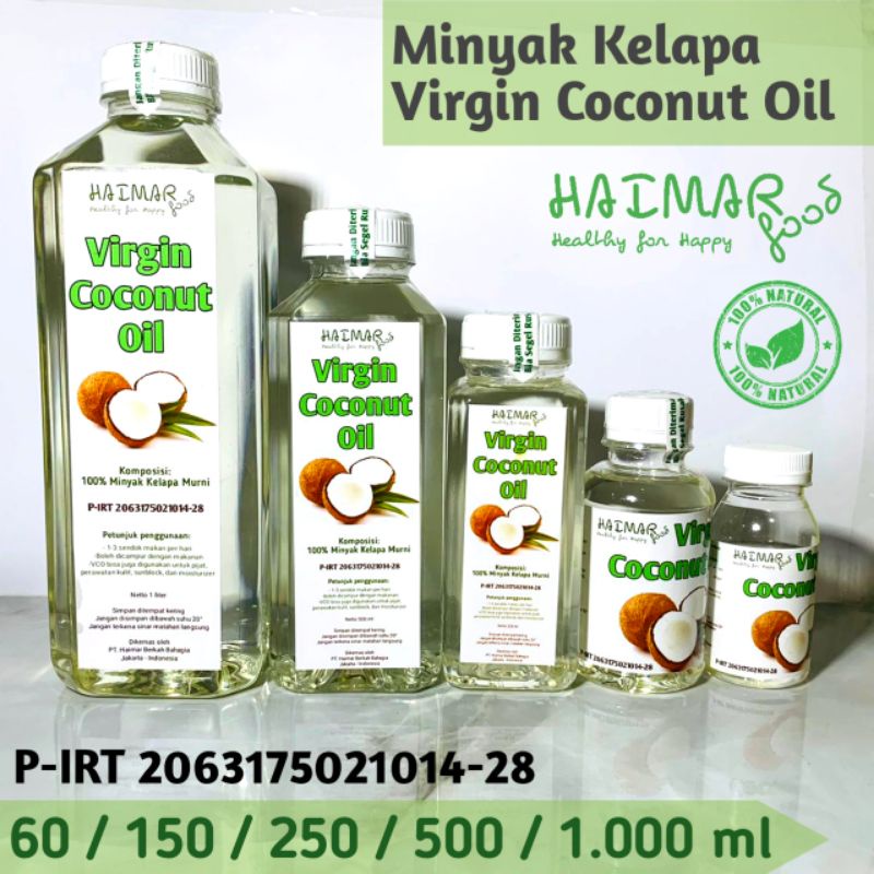 Jual VCO Virgin Coconut Oil - Minyak Kelapa Murni 100% - 60ml / 150ml ...