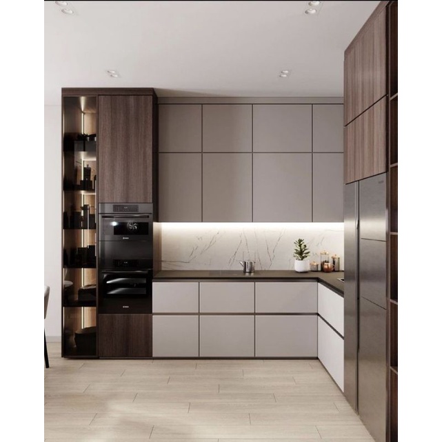 Jual PROMO KITCHEN SET HPL MINIMALIS, KITCHEN SET, RAK GANTUNG | Shopee ...