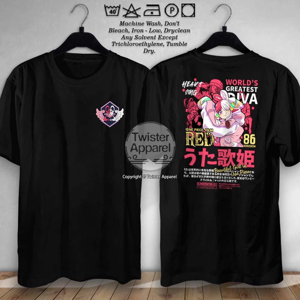 Jual Kaos One Piece Film Red Uta World Greatest Diva Baju Distro Anime ...
